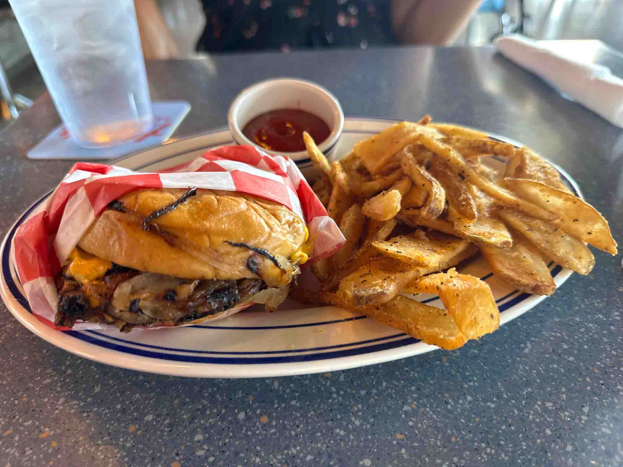 Hank's Garage And Grill: Burgers, Tots & Tufted Stools - Our Changing Life
